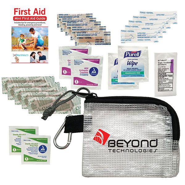 Imprinted First Aid Essentials | Logo Safety Bandage Bag