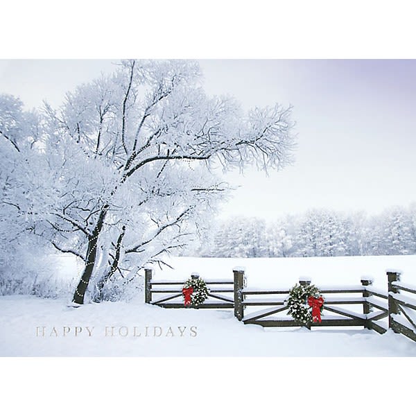 Customized Winter Holiday Card | Logo Christmas Cards