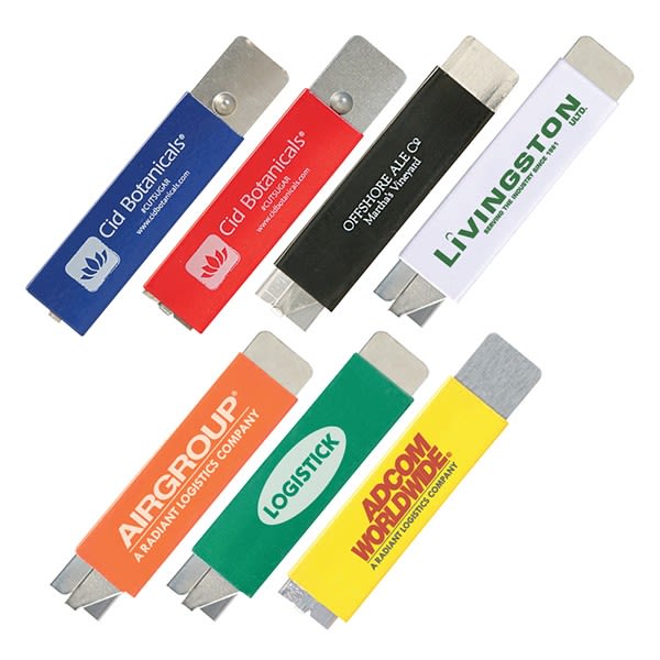 Imprinted Traditional Razor Blade Box Cutter | Custom Tools