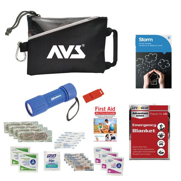 Logo Storm Series Basics Disaster Kit | First Aid Kits with Logo