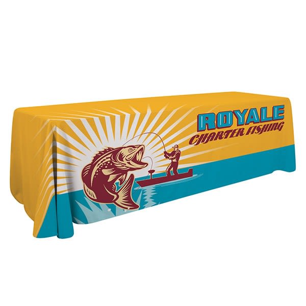 Dye Sublimated Economy Table Throw | Promotional Table Throw in Bulk