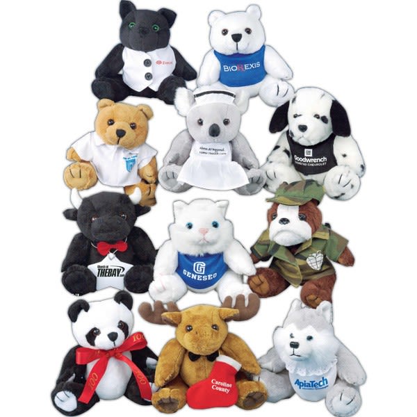 6" GB Brites/GB Plush Beanies with Imprinted Shirts | Custom Beanies