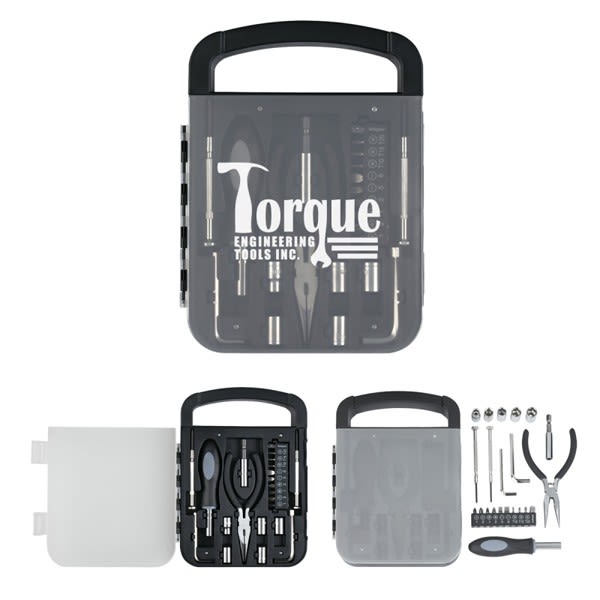 Deluxe Tool Set with Pliers | Business Logo Imprinted Tool Sets