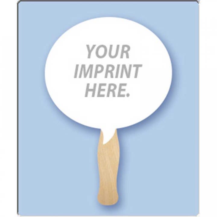 Bubble Hand Fan with Promotional Imprint | Custom Hand Fans in Bulk