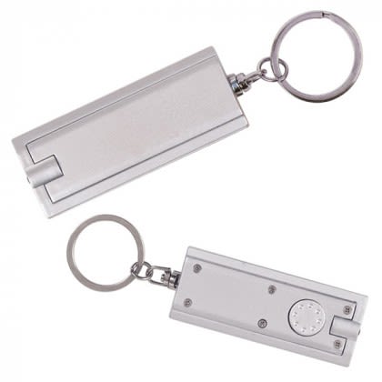 Deco LED Key Light | Promotional Keychain LED Light With Key Ring