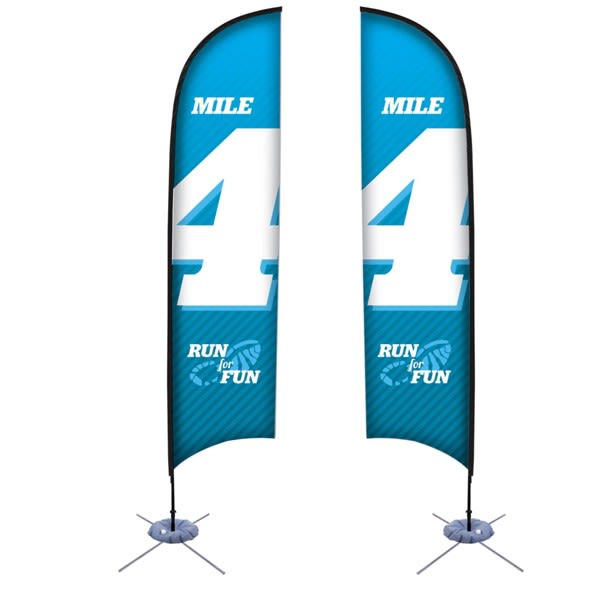 13 Inch Business Advertising Flags | Dye Sublimation Sail Sign Kits