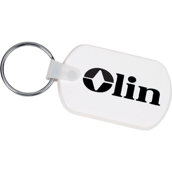 Promotional Rectangular Soft Key Tag | Personalized Keychains