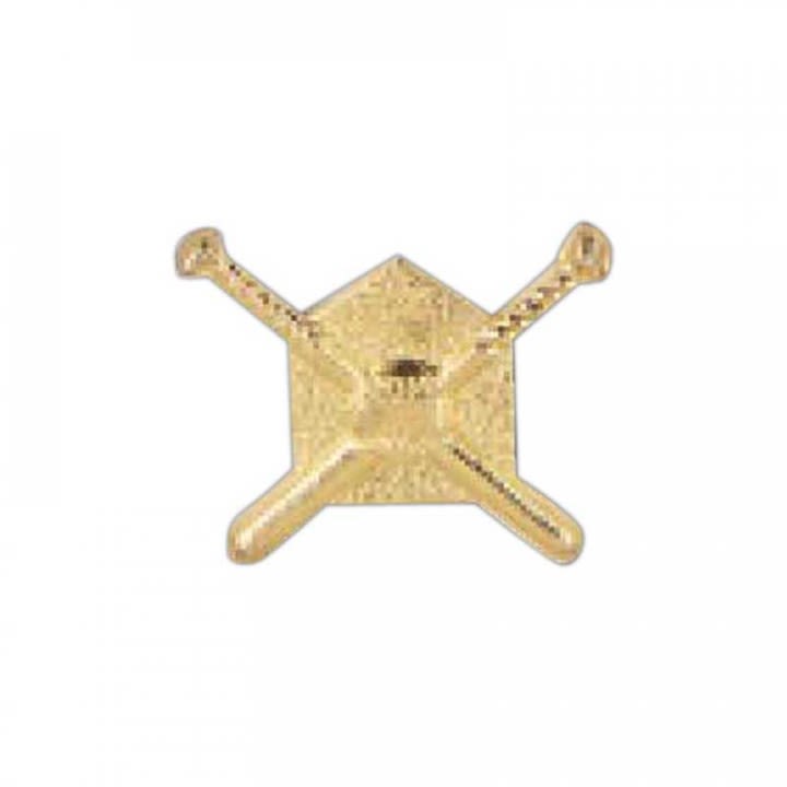 Crossed Bats Promotional Custom Imprinted With Logo | Baseball Pins