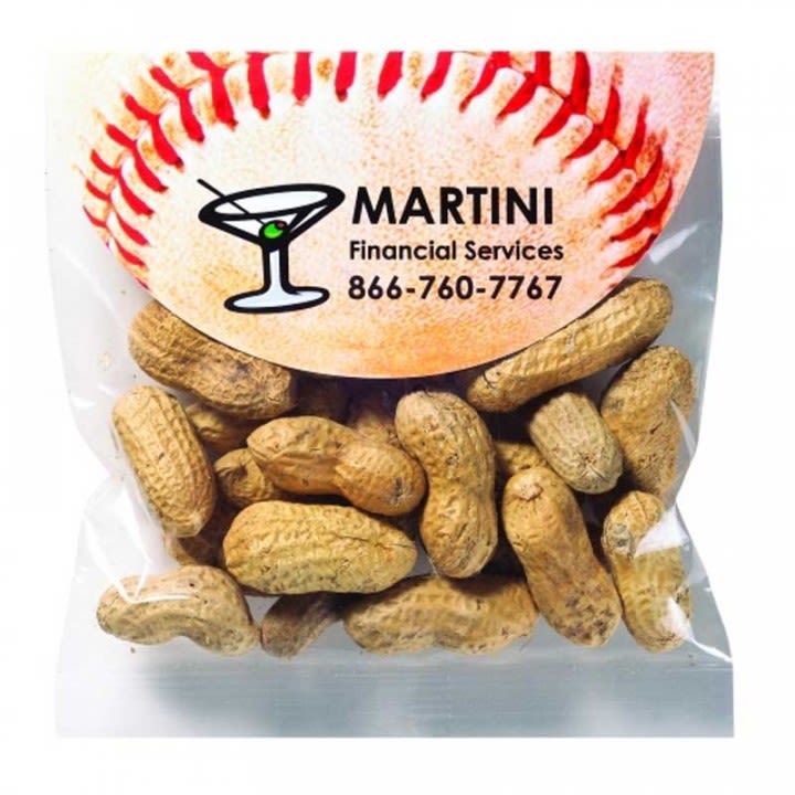 Promotional Peanuts in the Shell - 2 Oz | Customizable Nuts & Crackers