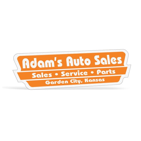 Grill Shaped Colored Custom Bumper Sticker | Promo Bumper Stickers