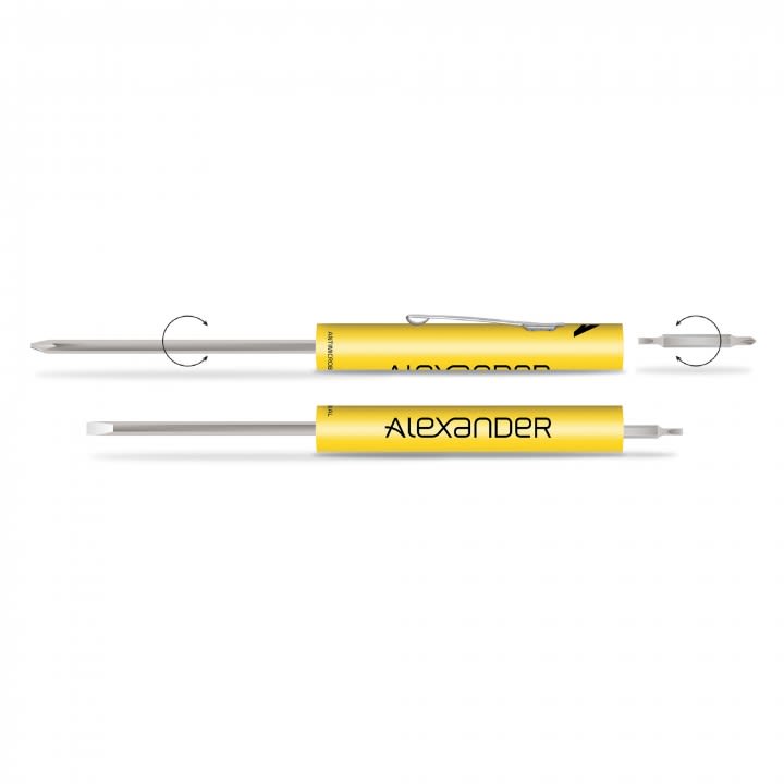 Imprinted Pocket Partner 4-in-1 Reversible Screwdriver | Promo Tools