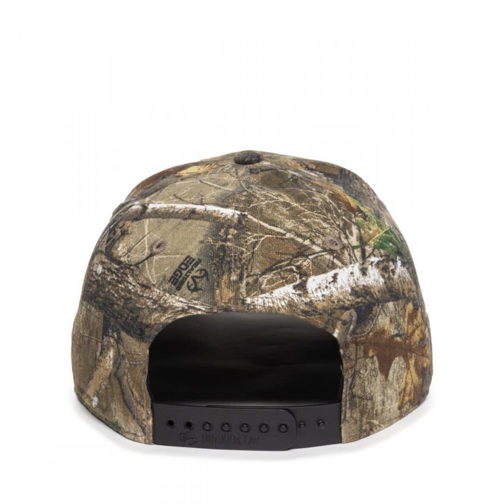 Embroidered Camo Premium Modern Solid Back Cap | Team Logo Hats