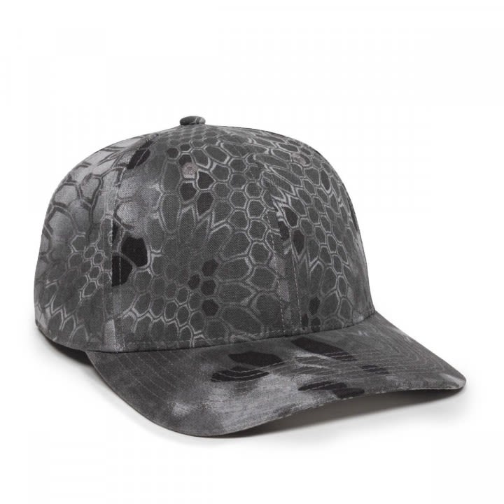 Embroidered Camo Premium Modern Solid Back Cap | Team Logo Hats
