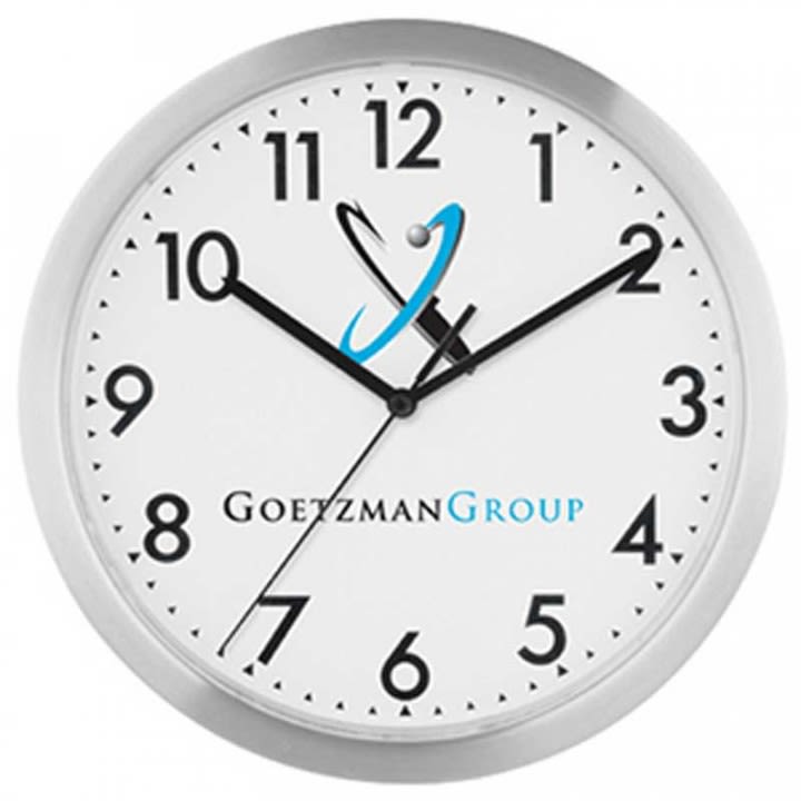 Custom Sweda Slim 12 in Metal Wall Clock | Personal Clocks