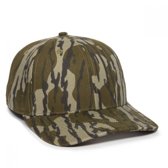 Embroidered Camo Premium Modern Solid Back Cap | Team Logo Hats