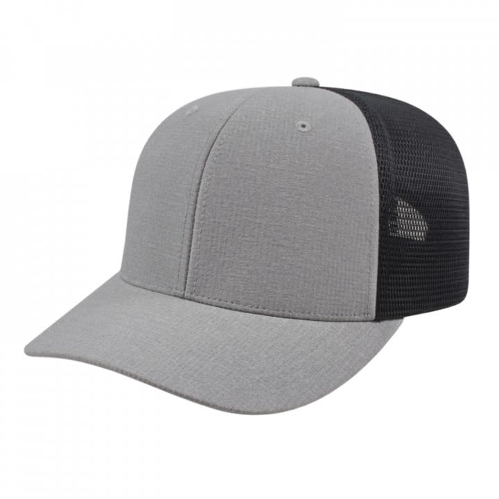 Custom Flexfit 110 Melange Trucker Mesh Cap | Embroidered Caps