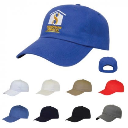 Unstructured Baseball Cap with Embroidered Logo | Promo Caps