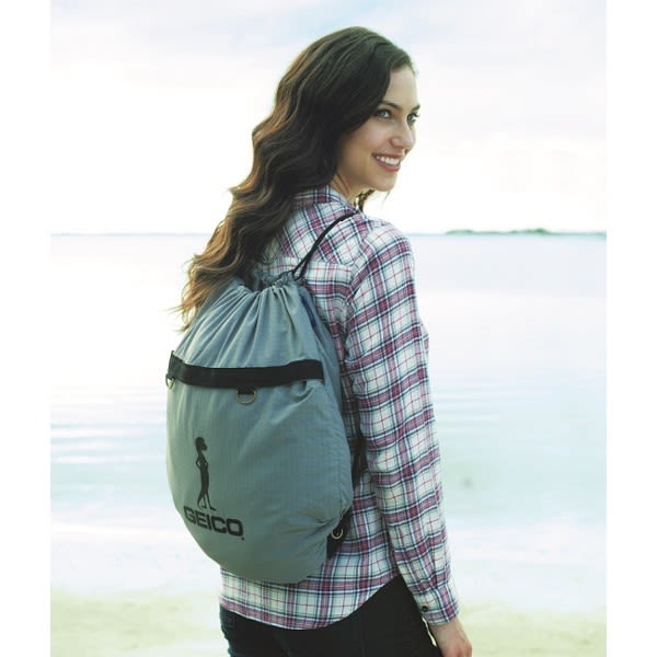 Imprinted 4-in-1 Blanket Poncho Cushion Backpack | Custom Backpack