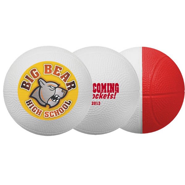 Two Color Foam Basketball with Logo | Custom Sports Balls Wholesale