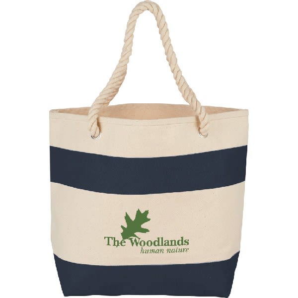 Promotional 16 oz Cotton Rope Handle Tote | Custom Tote Bags