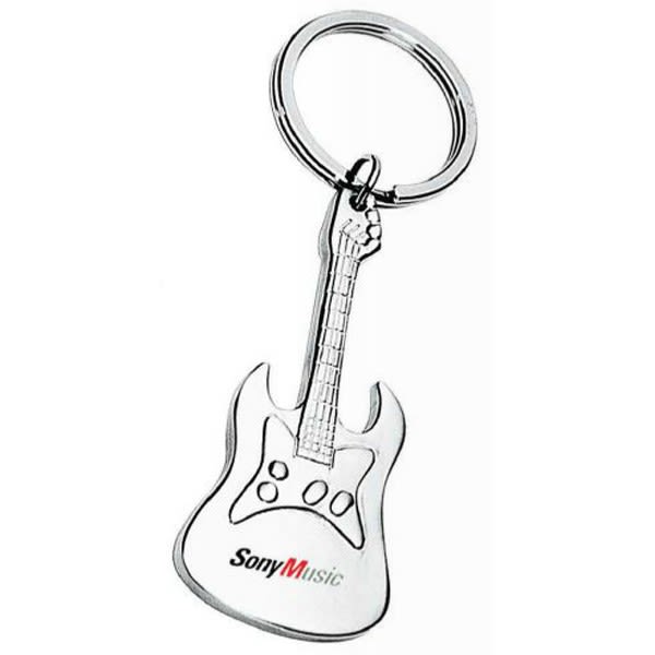 Metal Guitar Key Chain Promotional Giveaway | Promo Key Chains