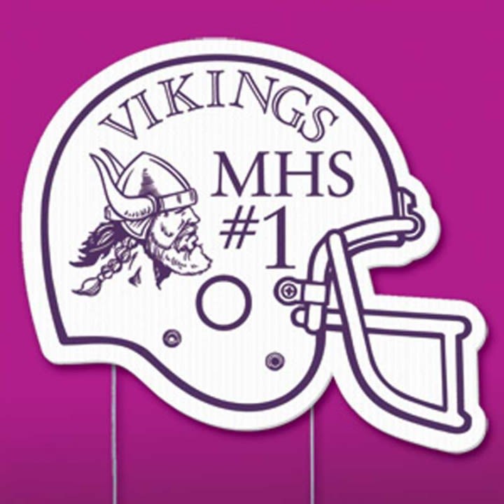 Football Helmet Yard Sign | Personalized Football Helmet Yard Sign