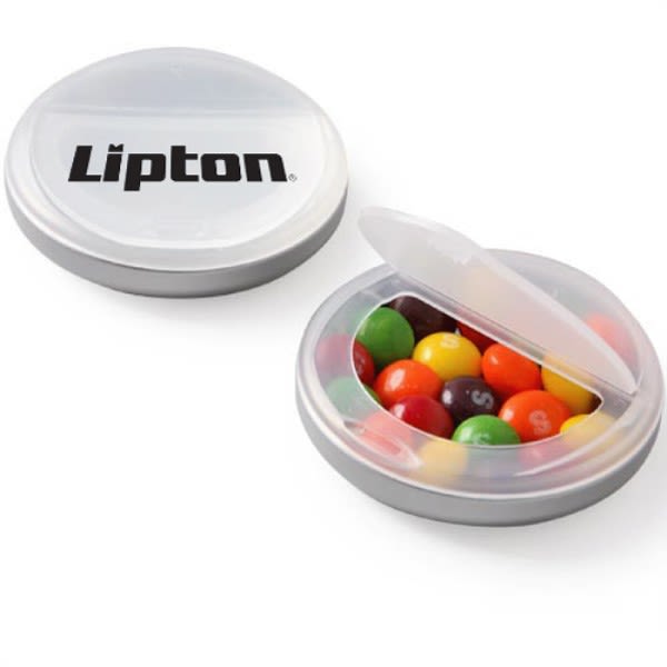 Promotional Skittles Snap Top Candy Tin | 4AllPromos