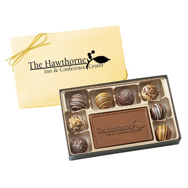8 Piece Custom Truffle Gift Box - Imprinted | Promo Truffle Gift Box