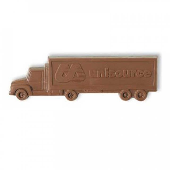 8 oz Chocolate Tractor Trailer | Custom Molded Chocolate Bars