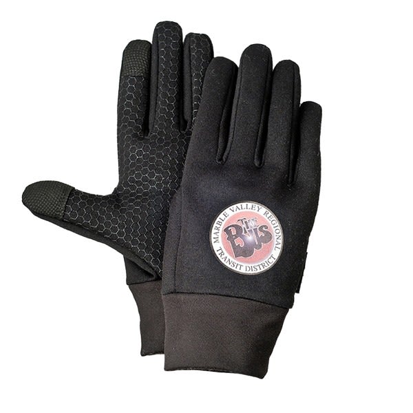Full Color Logo Imprint Touchscreen Gloves | Custom Work Gloves