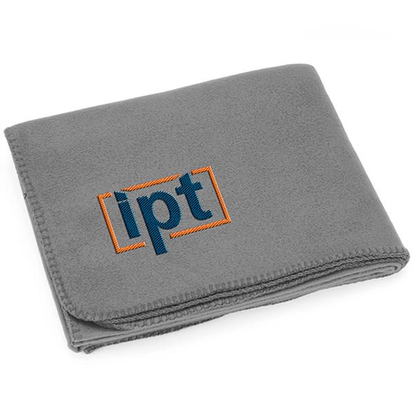 Custom Embroidered Cozy Fleece Blanket | Promotional Blankets
