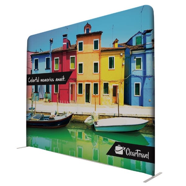 Tall 10' Personalized Stretch Fabric Wall Display Kit