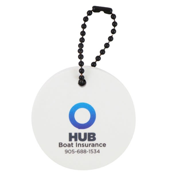 Promotional Circle Floating Key Tag with Full Color | Key Rings