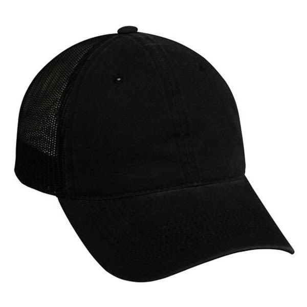 Heavy Garment Washed Mesh Back Cap | Promo Mesh Caps