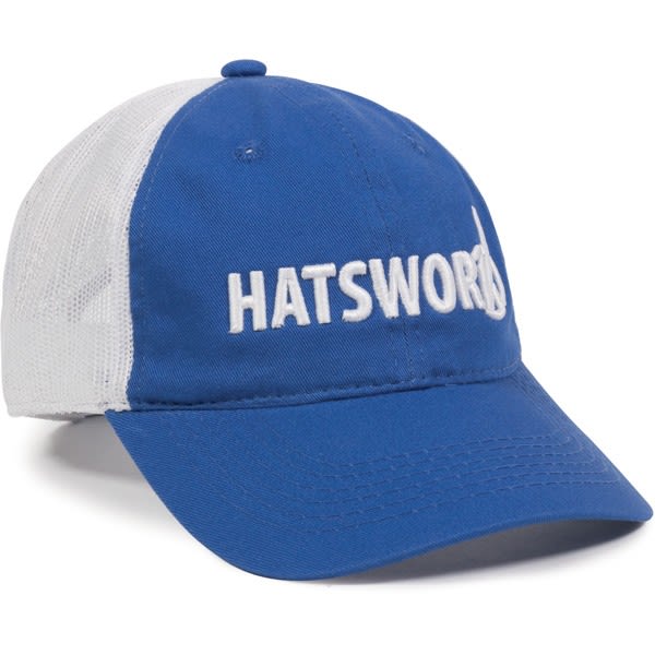 Heavy Garment Washed Mesh Back Cap | Promo Mesh Caps