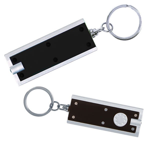 Deco LED Key Light | Promotional Keychain LED Light With Key Ring