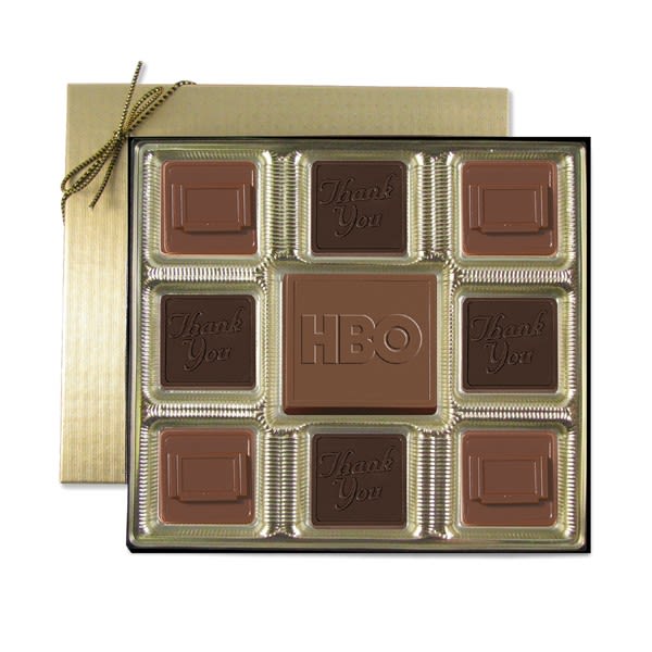 Promotional 9 Piece Chocolate Gift Box | Custom Chocolate Gift Boxes
