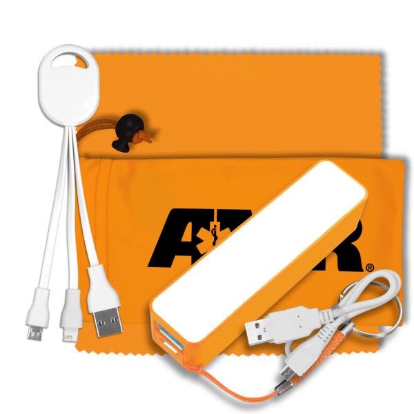 Mobile Power Back Accessory Kit | Promotional Power Bank Gift Sets