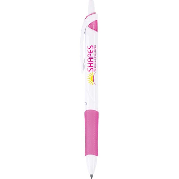 Promotional Acroball Pen- Pure White/Click Pen