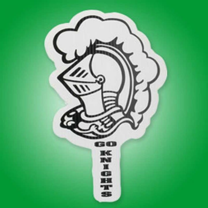 Knight Helmet Hand Fan | Custom Imprinted Hand Fans with Logos