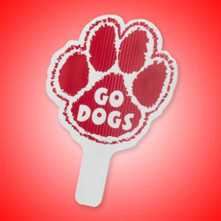 Paw Hand Fan Custom Imprinted With Logo | Branded Hand Fans