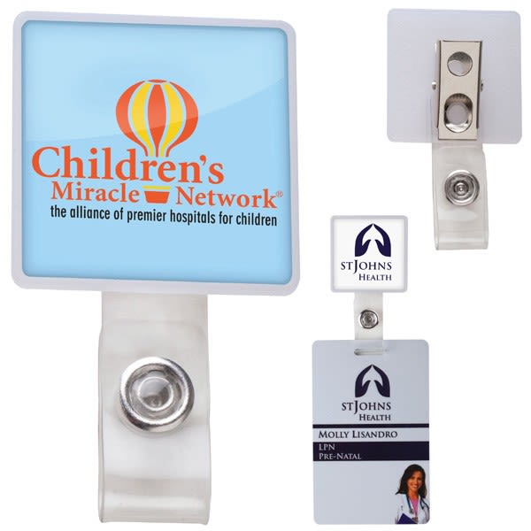 Promotional Square ID Badge Holder | Corporate ID Badge Holders