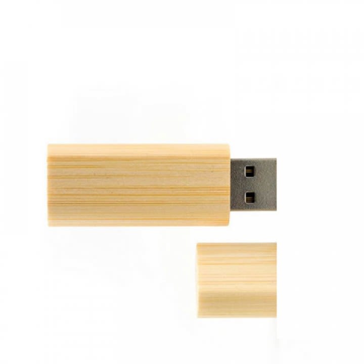 512MB Custom Bamboo Drive - Style b7 with Logo | Promo Flash Drives