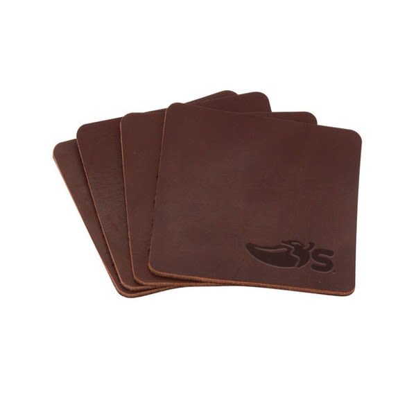 Debossed Logo Tanner Coaster Set