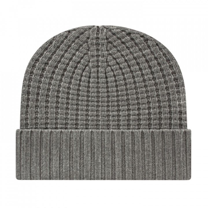 Waffle Knit Cuffed Beanie Cap with Logo | Promotional Beanies