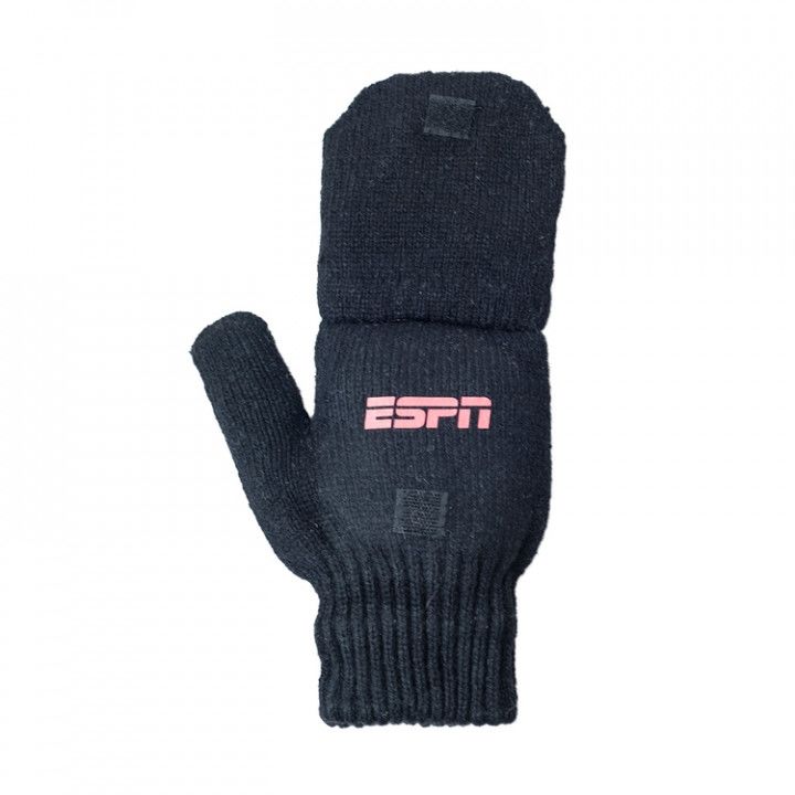 Custom Imprinted Black Glomitt Flip Mittens | Promotional Gloves