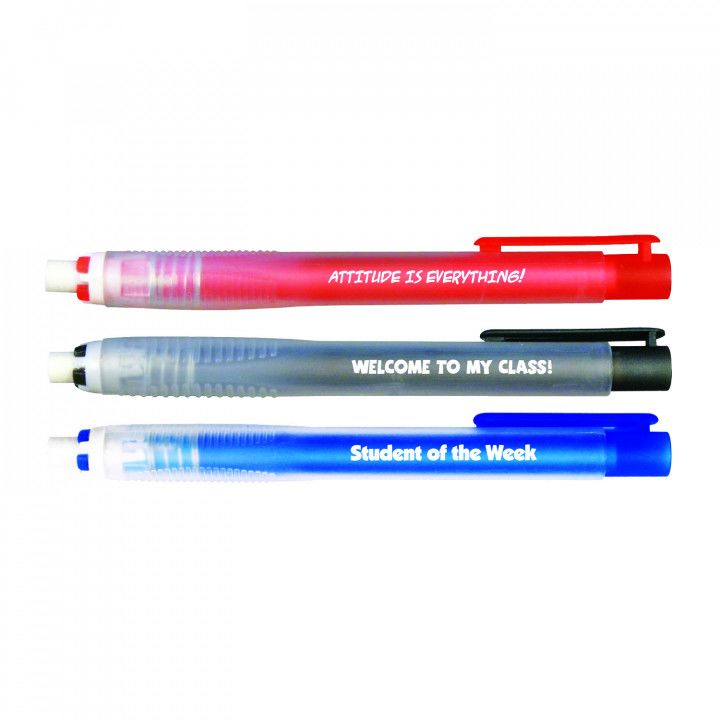 Custom Imprinted Push Stick Eraser | Logo School Supplies