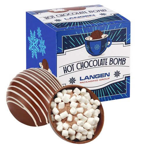 Custom Logo Classic Milk Chocolate Bomb | Winter Gifts