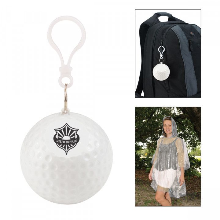 Printed Golf Fanatic Poncho | Custom Logo Rainwear