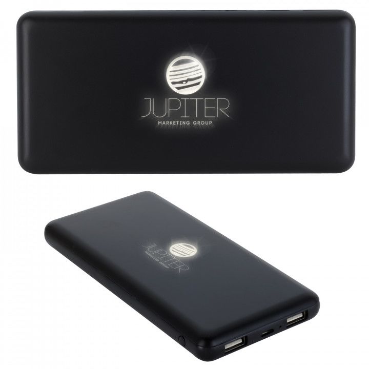 Custom Light-Up Logo Power Bank 10000 mAh | Promotional Tech Gifts